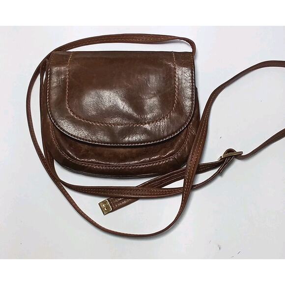 HOBO | Bags | Vintage Hobo Crossbody Purse Distressed Brown Leather ...